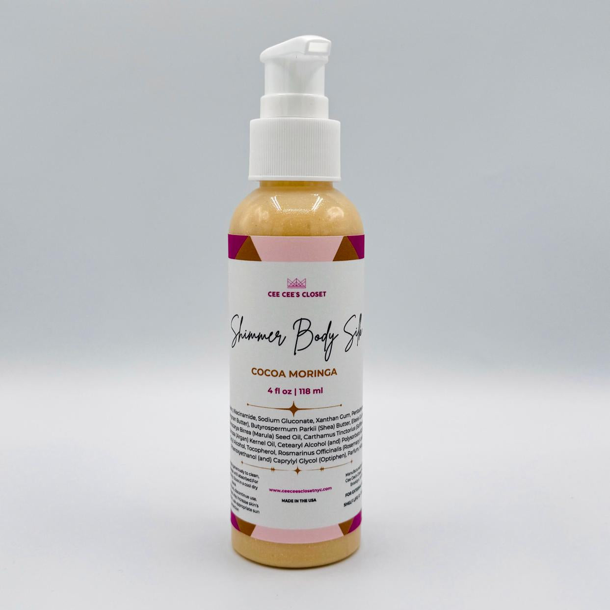 Cocoa Moringa Shimmer Body Silk – Cee Cee's Closet NYC