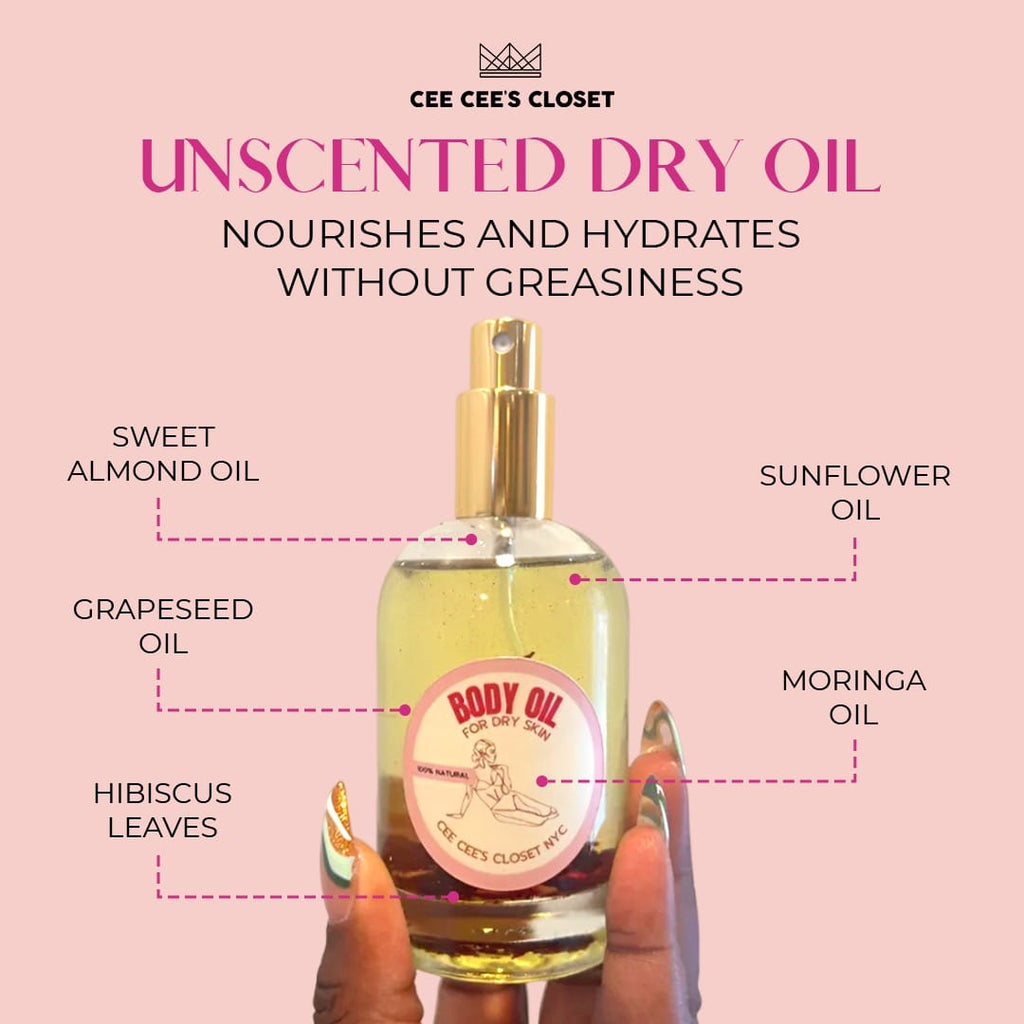 Sample Size Scented Dry Body Oil – Cee Cee's Closet NYC
