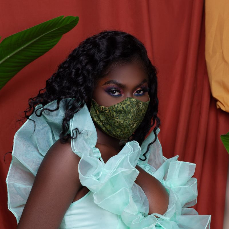 Water Color Leaf Mask – Cee Cee's Closet NYC